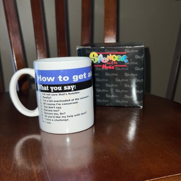 Dining | Spencers Gifts Ceramic Work Coffee Mug Retirement Office Boss ...